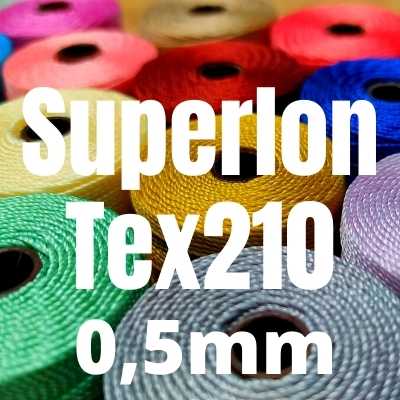 Comprar hilo para macramé superlon TEX 210 0,5mm | Crystaldreams