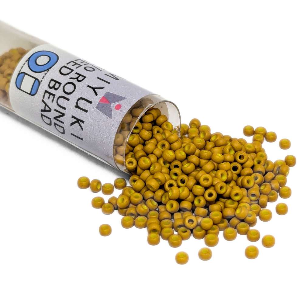Miyuki Seed Tube 11/0 "Opaque Mustard" Color 1233 – Crystaldreams